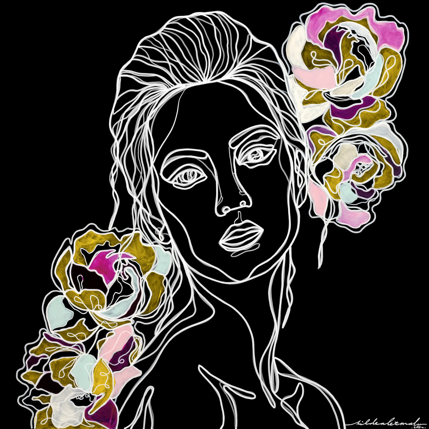 Female Art Portraits (Prints) – Hilde Alet Malan Art